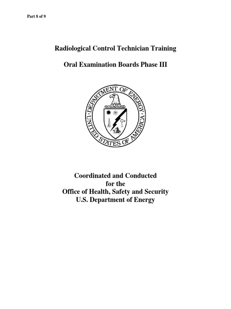 Preparing Radiological Control Technicians Through Comprehensive Oral ...