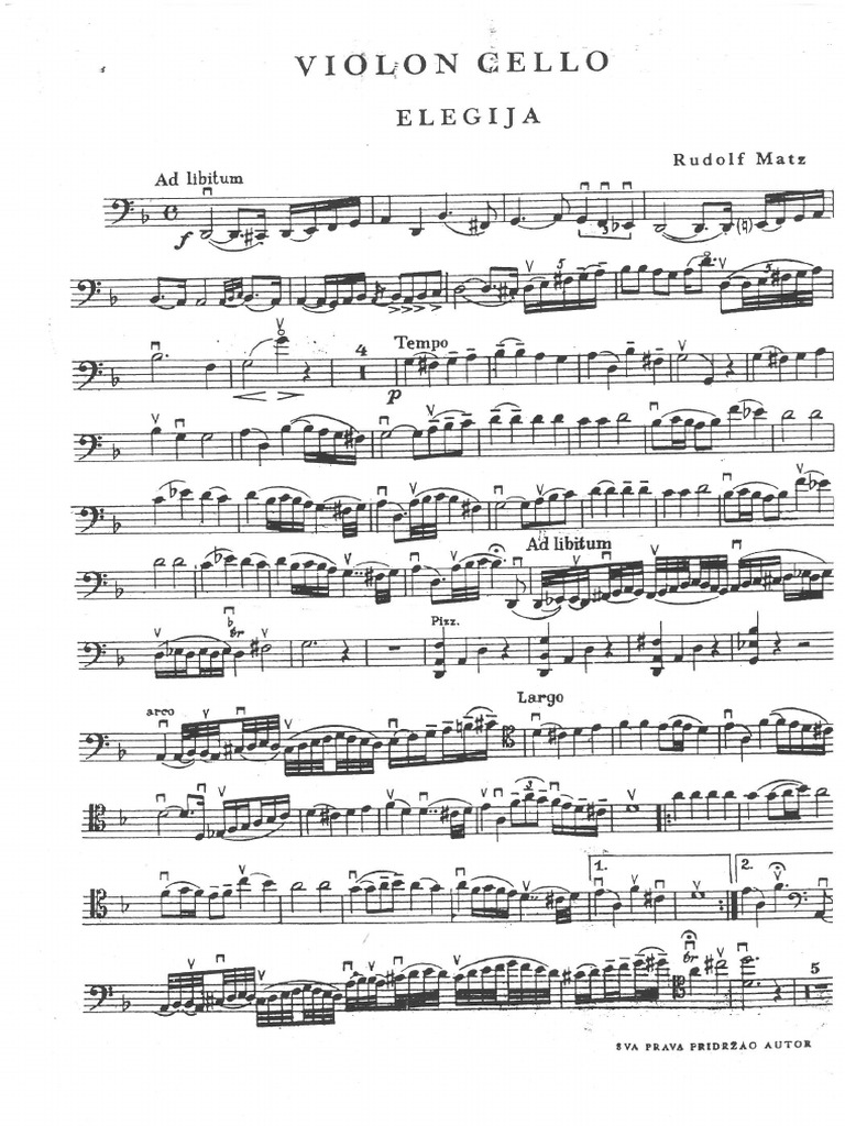 Elegija - R. Matz | PDF