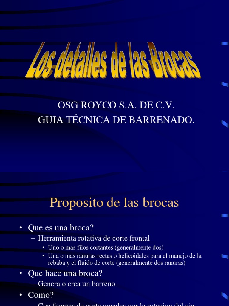 Guia Tecnica de Barrenado Espanol | PDF | Acero | Aluminio
