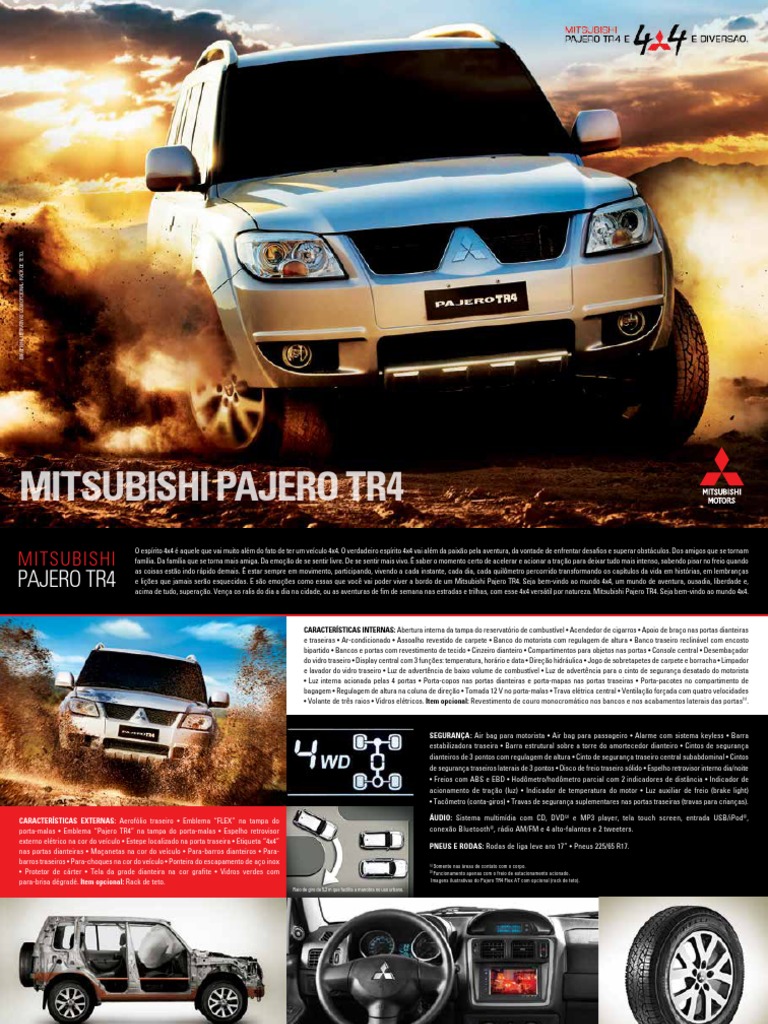 Pajero TR4 | PDF | Tração nas quatro rodas | Veículos