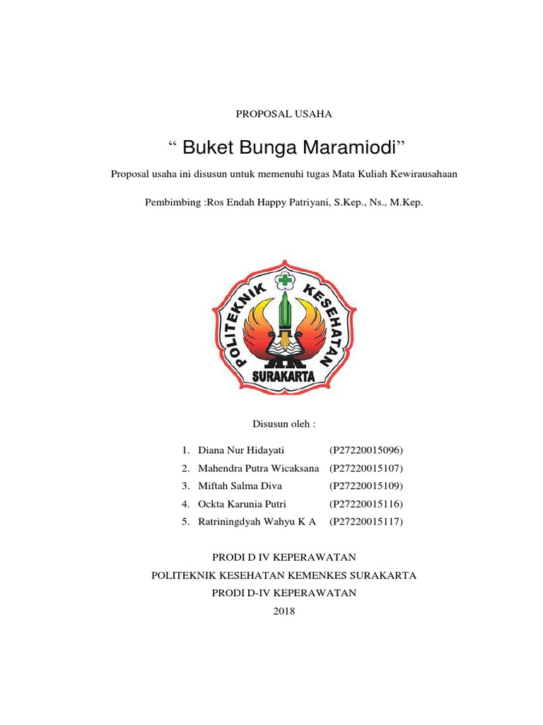 Proposal Usaha Buket Bunga Maramiodi | PDF