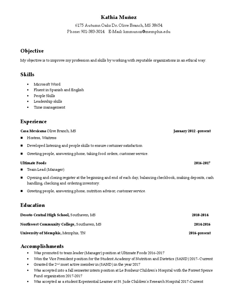 Kathy Resume Updated 2018 PT 2 | PDF | Behavior Modification | Business