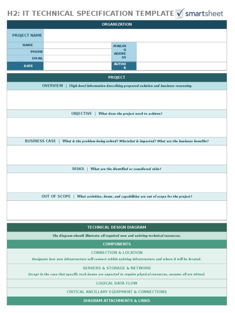 IC IT Technical Specification Template | PDF | Databases | Operating System