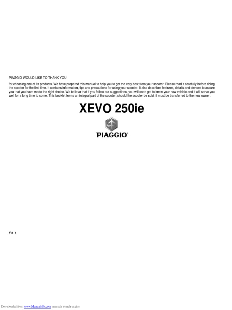 XEVO 250ie: Downloaded From Manuals Search Engine | PDF | Remote ...