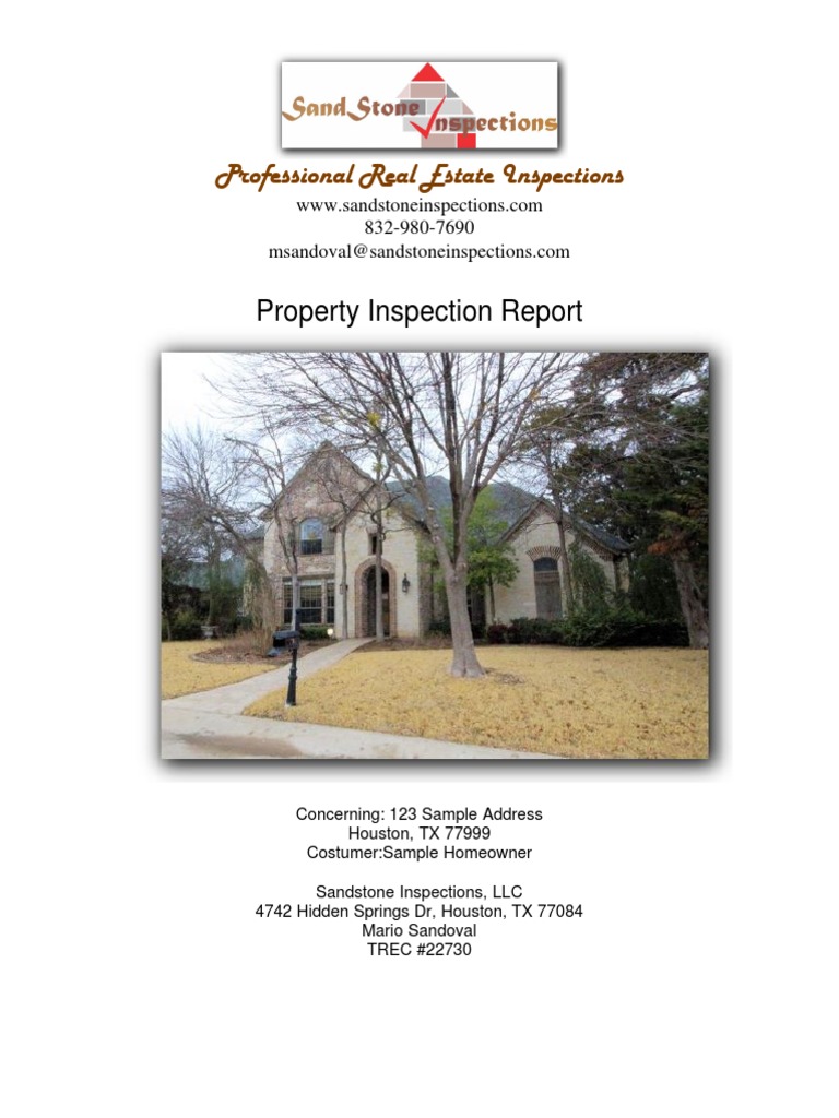 Sample Report | PDF | Hvac | Electrical Wiring