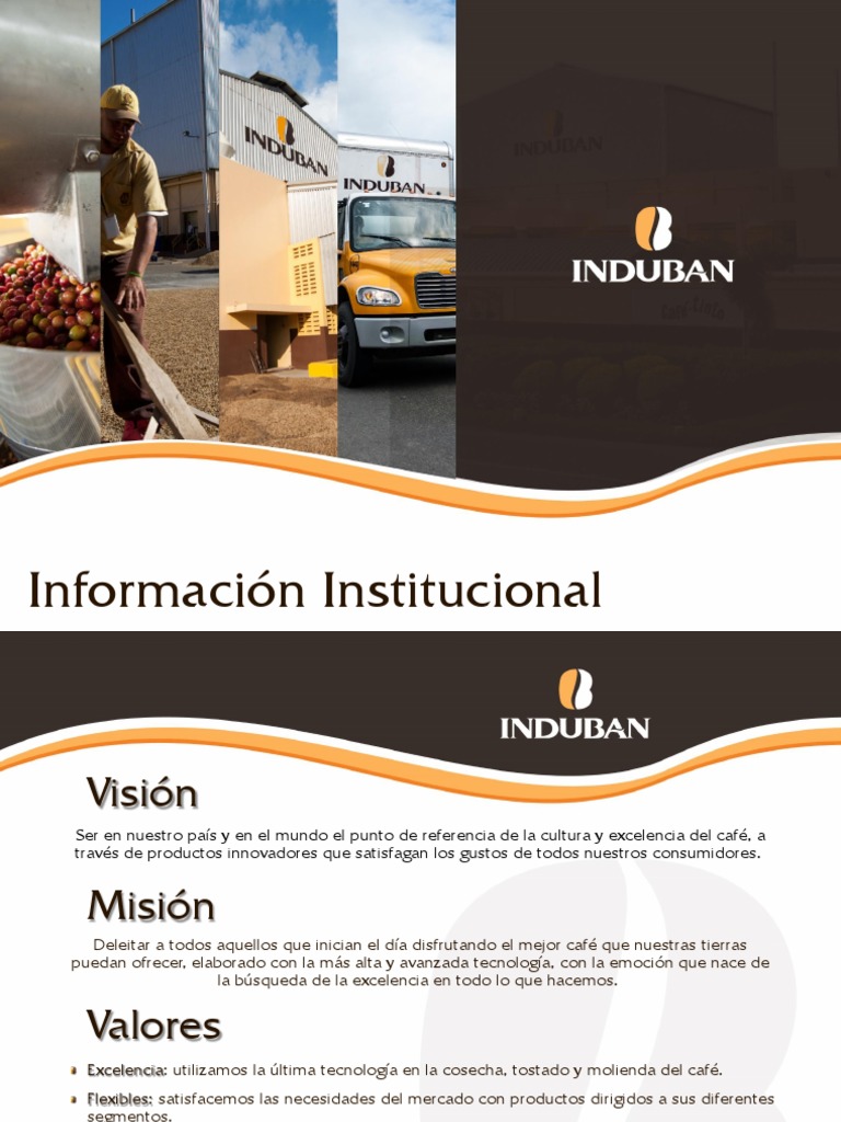 Información Institucional Induban | PDF | café | República Dominicana