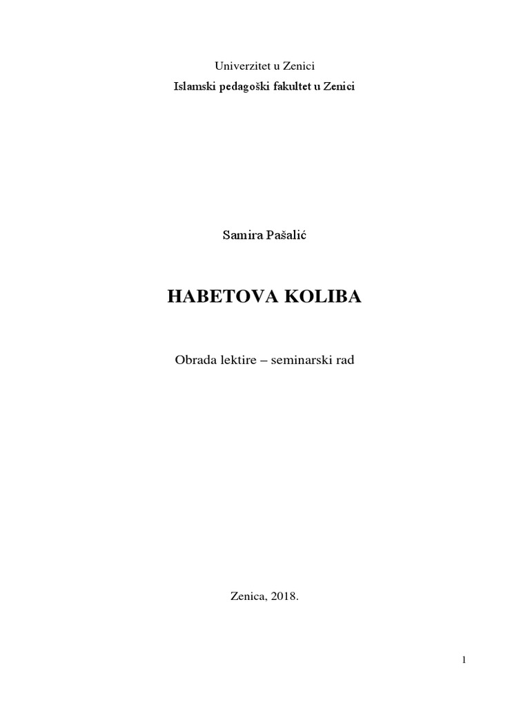 Obrada Lektire | PDF