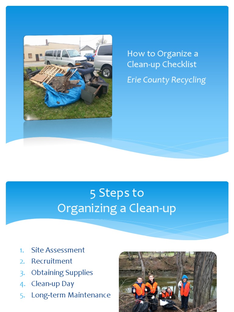 CleanUp Checklist | PDF | Waste Management | Surveillance