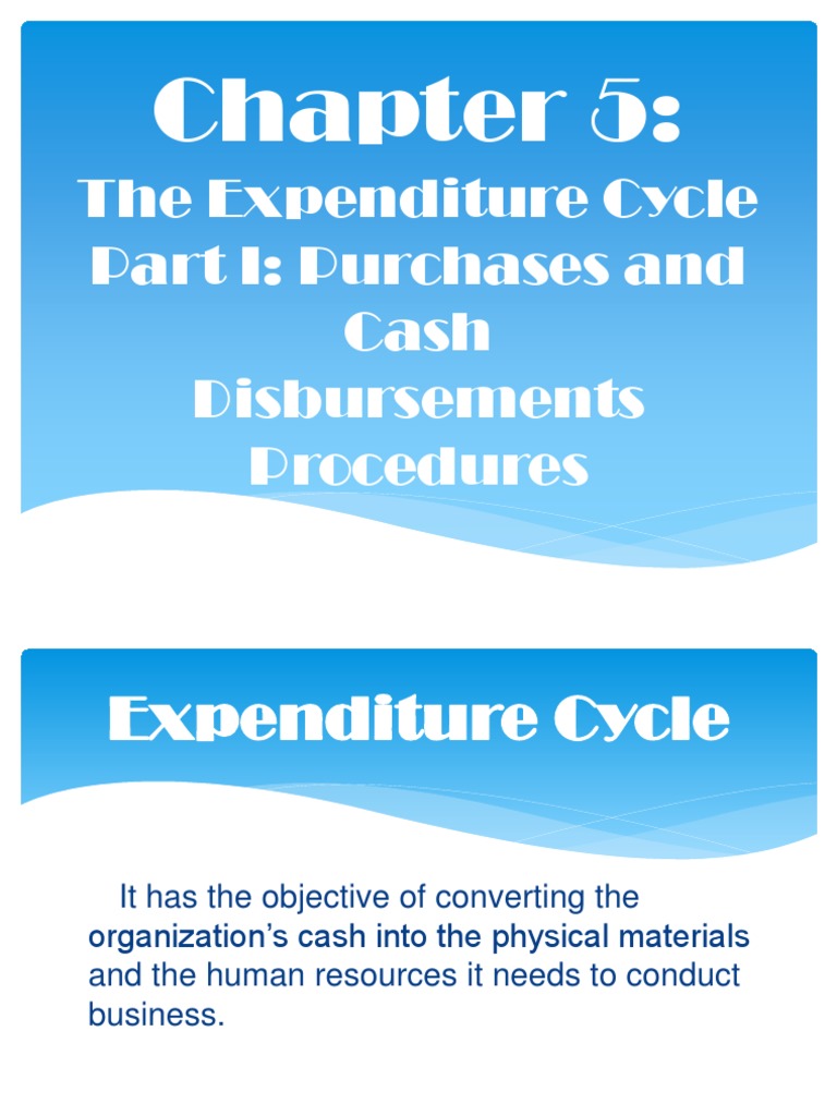 Expenditure Cycle | Download Free PDF | Accounts Payable | Voucher