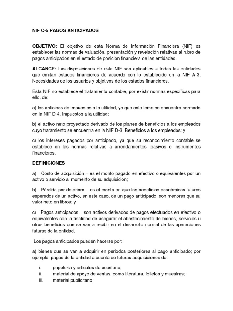 Nif C5 | PDF | Beneficio (economía) | Contabilidad