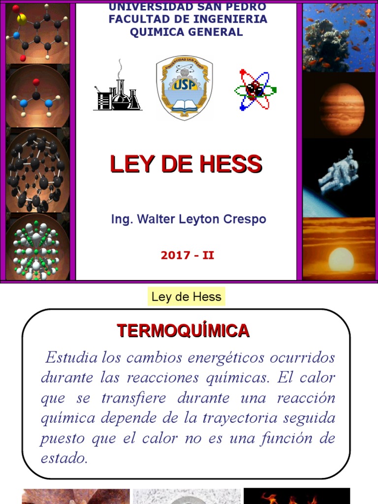 Ley de Hess en Termoquímica | PDF | Entalpía | Reacciones químicas