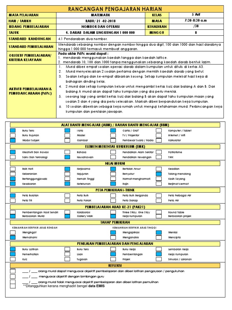 Lesson Plan PAK21 | PDF