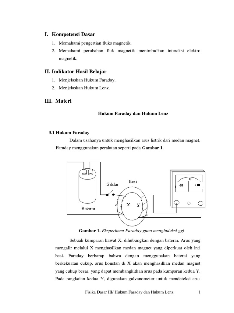 12-Revisian Hukum Faraday Dan Hukum Lenz | PDF | Sains & Matematika