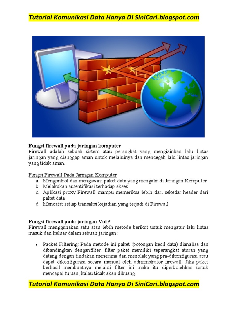 Memahami Fungsi Firewall Pada Jaringan VoIP | PDF