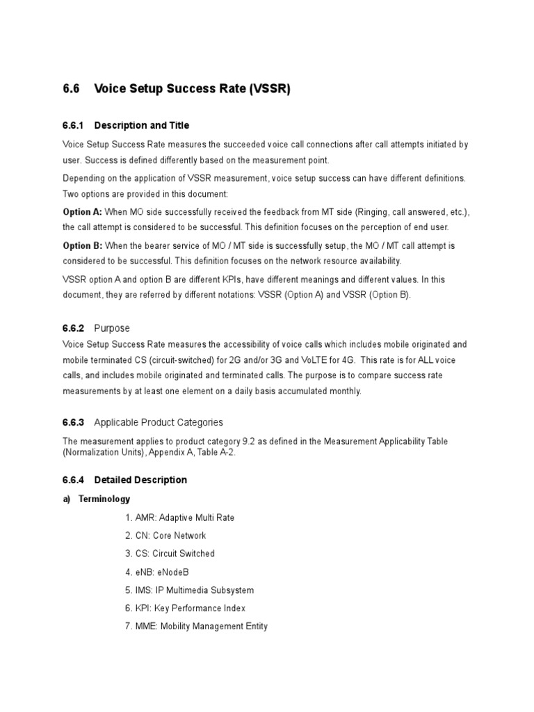 Voice Setup Success Rate | PDF