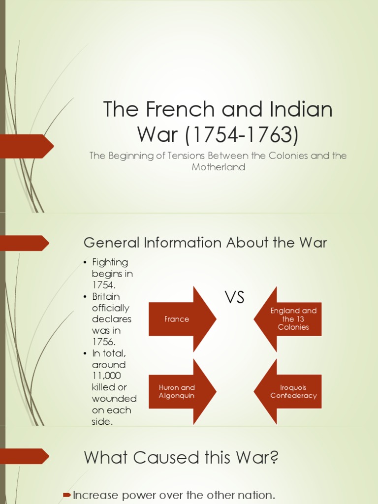 Overview of the French and Indian War | PDF | French And Indian War ...