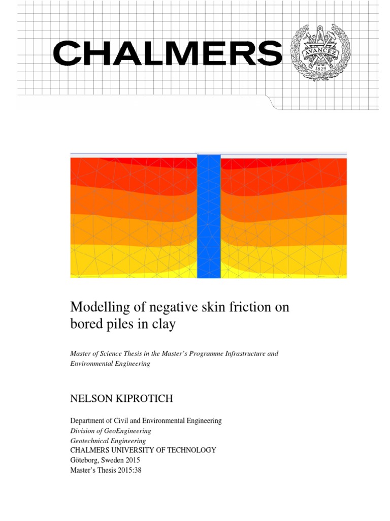 Modelling of Negative Skin Friction On Bored Piles in Clay | PDF ...