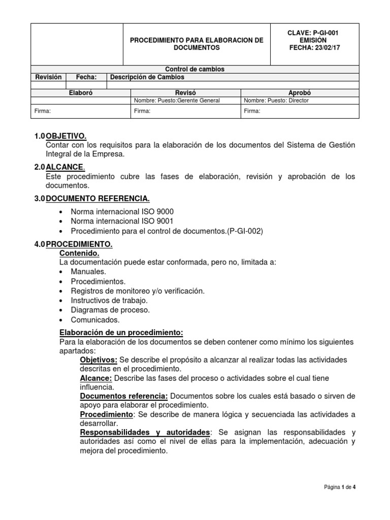 Elaboración de Documentos | PDF | Iso 9000 | Informática