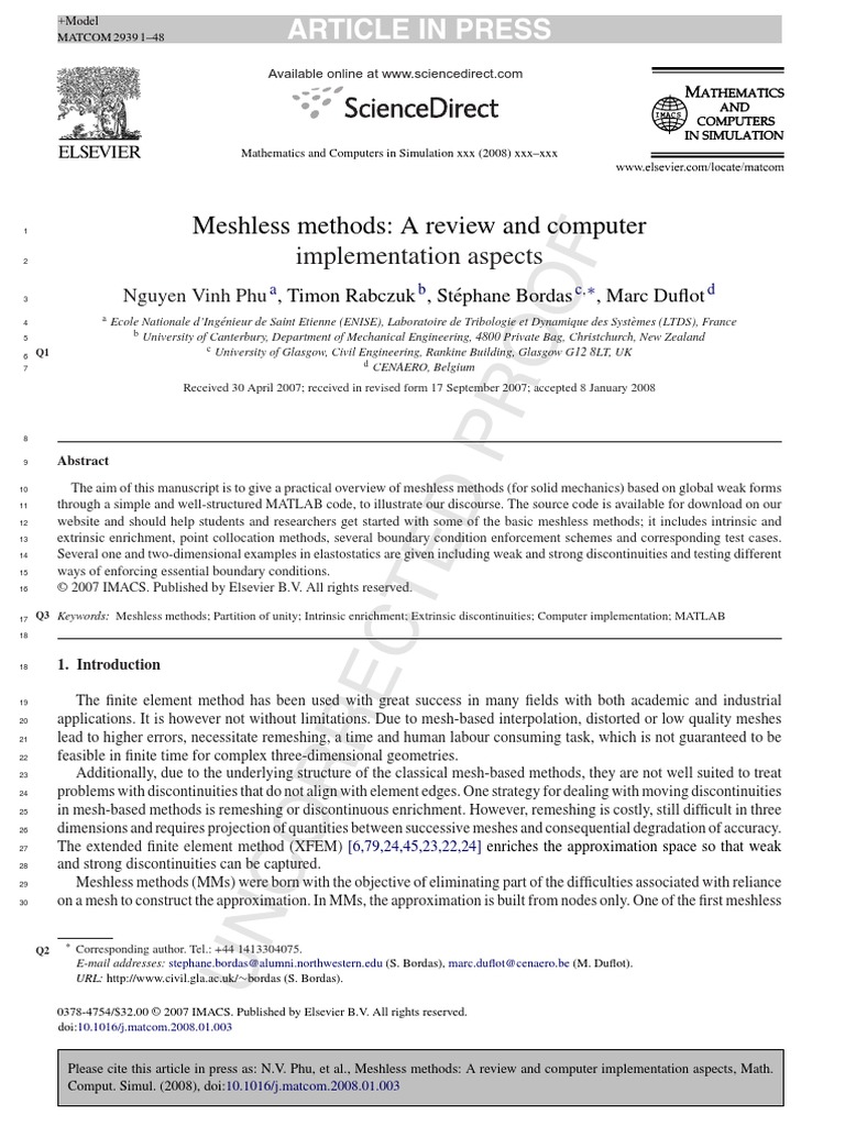 Meshless PDF | PDF | Finite Element Method | Numerical Analysis