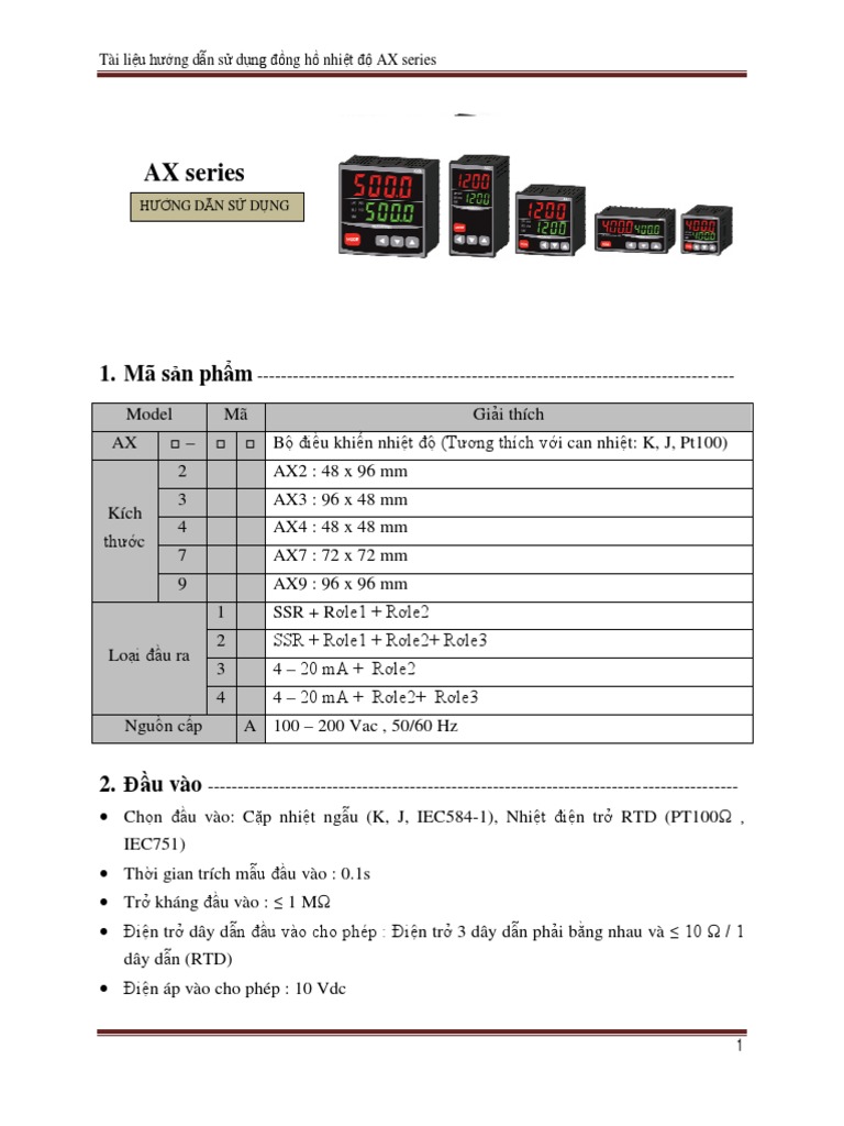AX Series Manual | PDF