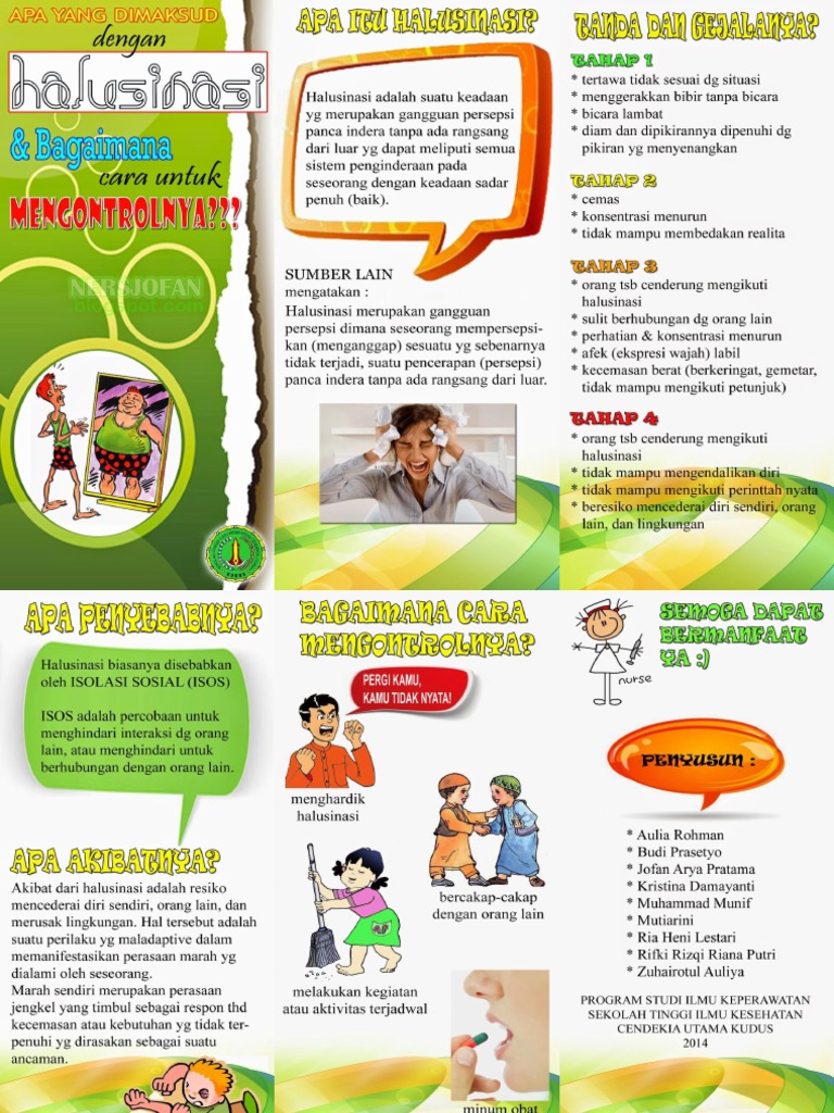 Contoh Leaflet Halusinasi | PDF