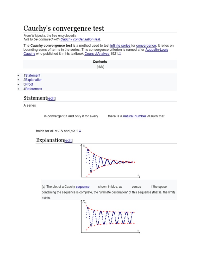Cauchy | PDF | Sequence | Series (Mathematics)
