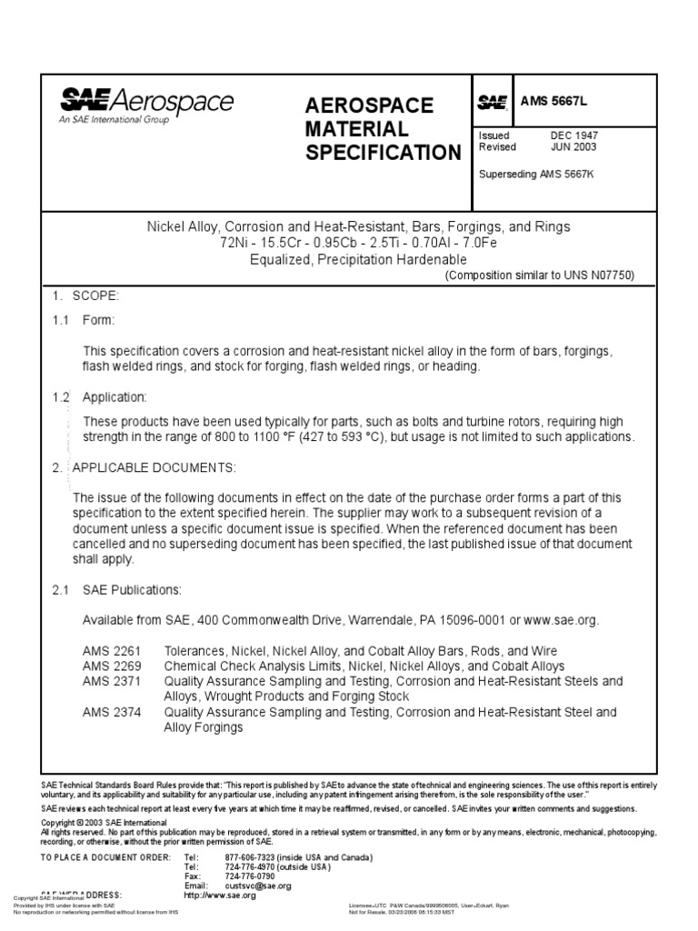 Ams 5667 | PDF | Forging | Alloy