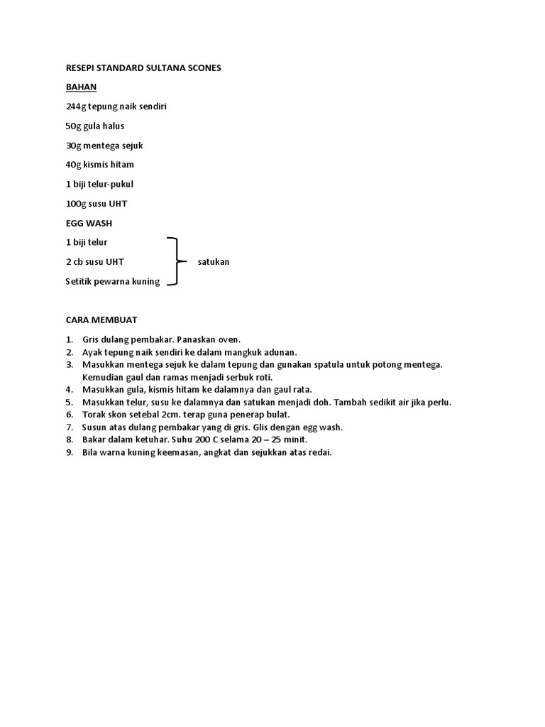 Resepi Standard Savarin | PDF