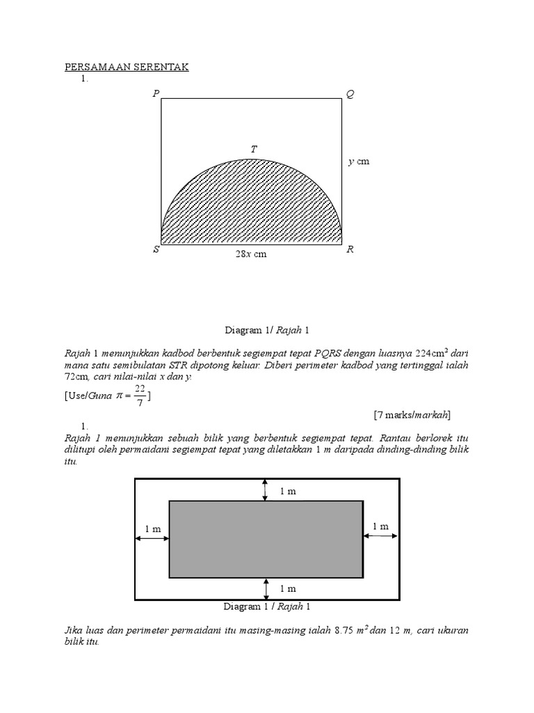 Latihan Ulangkaji Add Math | PDF