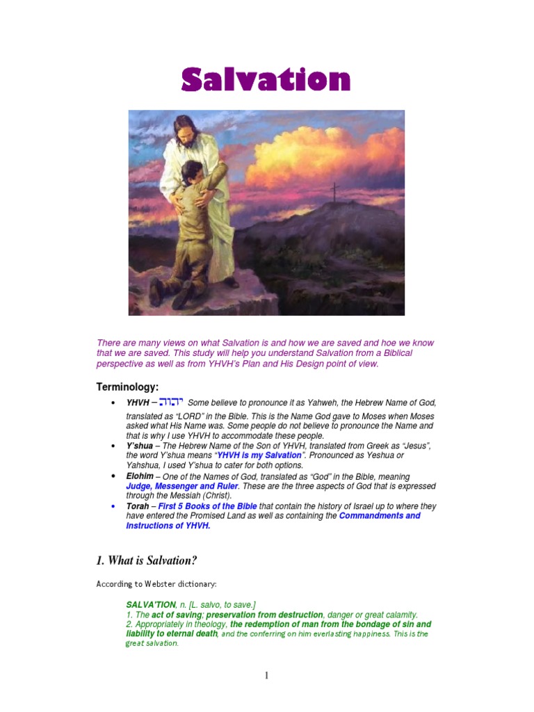 What Is Salvation?: Terminology | PDF | Names Of God | Tetragrammaton