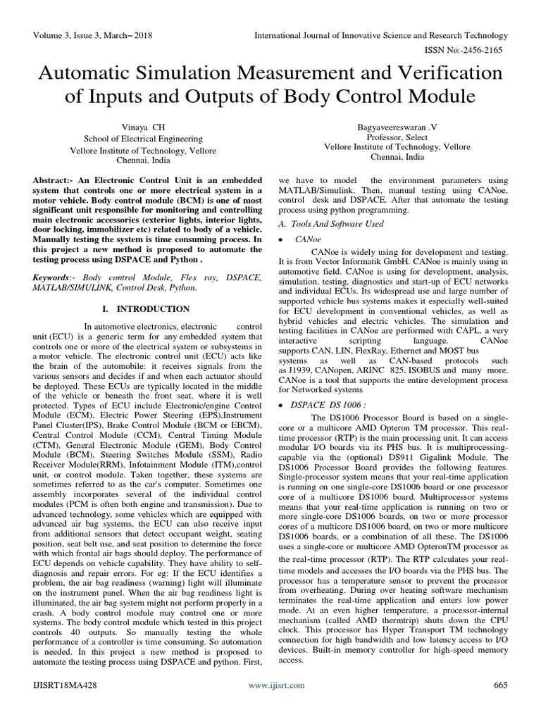 Automatic Simulation Measurement and Verification of Inputs and Outputs ...