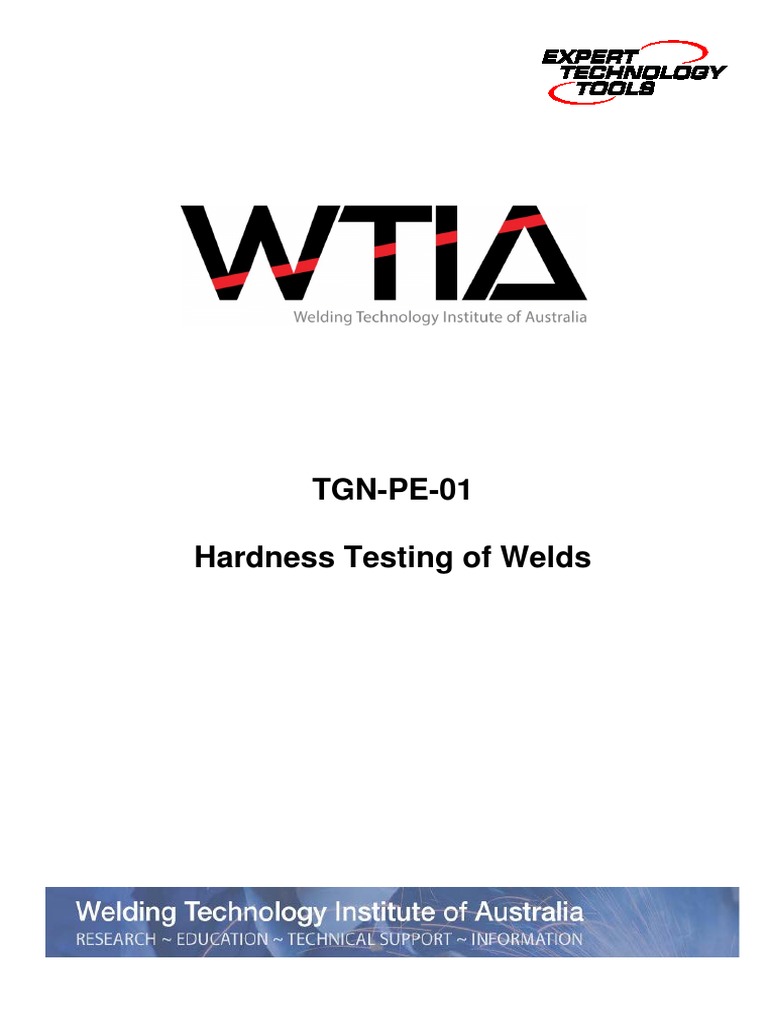 Hardness Testing of Welds Guide | PDF | Steel | Welding