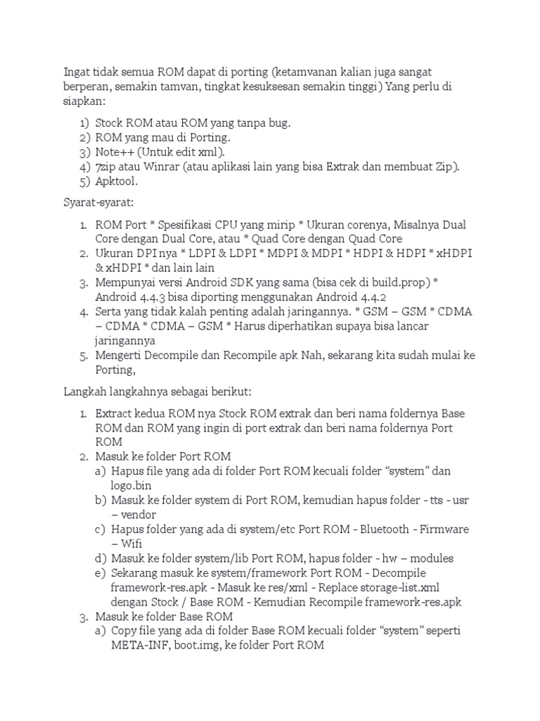 Cara Porting ROM | PDF | Bisnis | Komputer