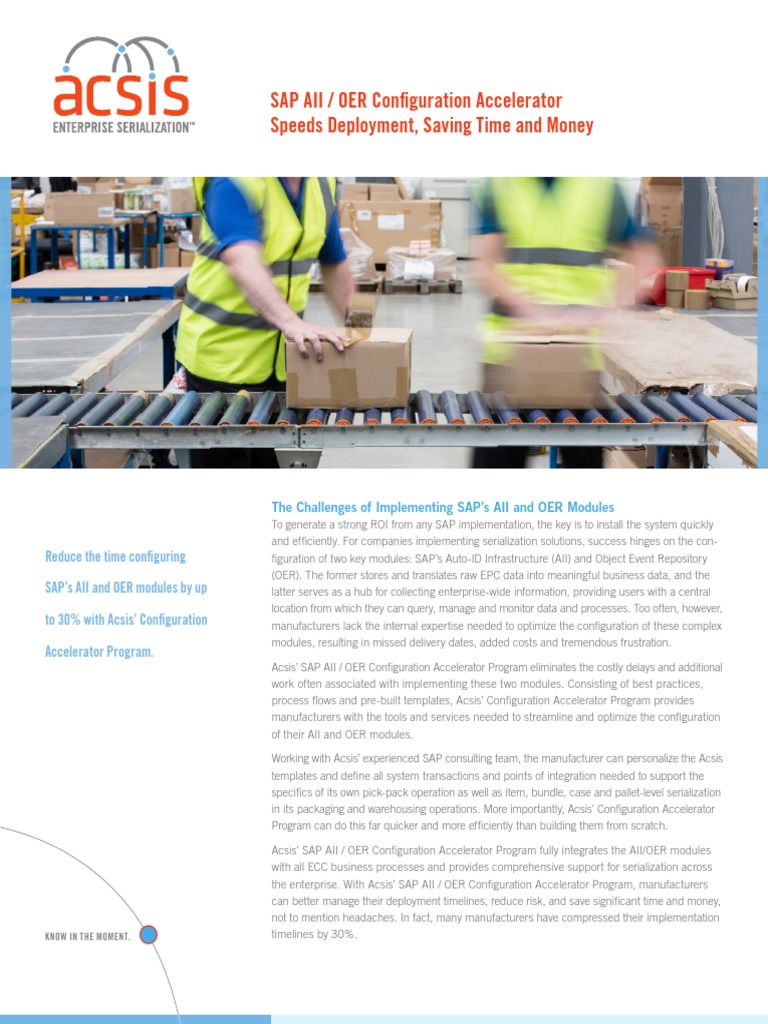 Acsis SAP AII OER Config Accel Program | PDF | Business Process ...