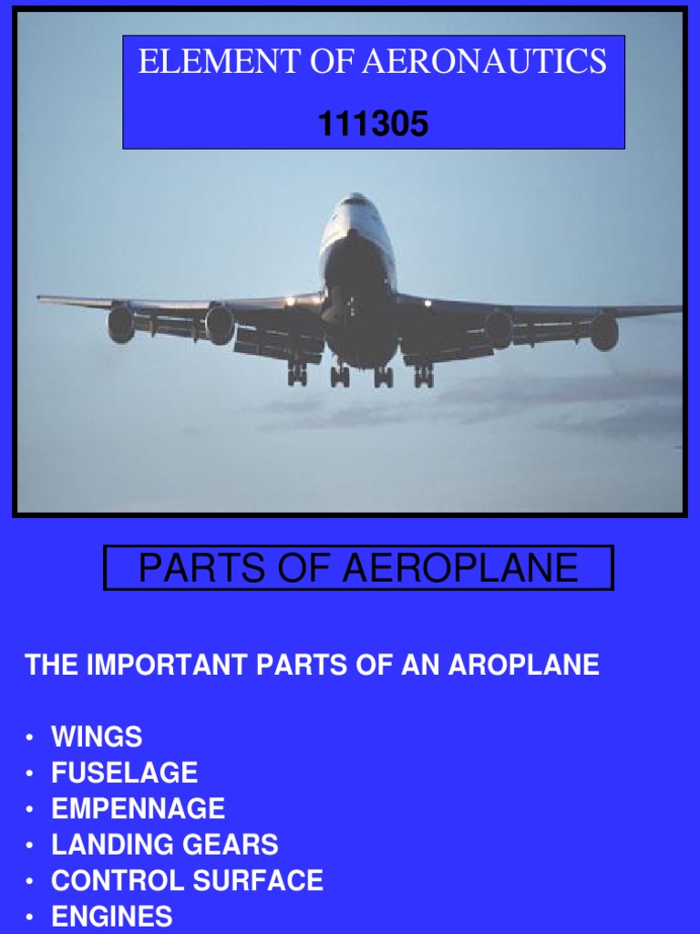 Elements of Aeronautics Notes | PDF | Flight Control Surfaces | Empennage