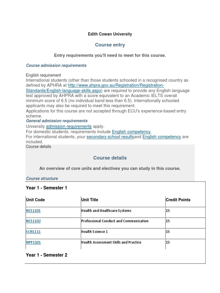Edith Cowan University | PDF | Nursing | Health Care