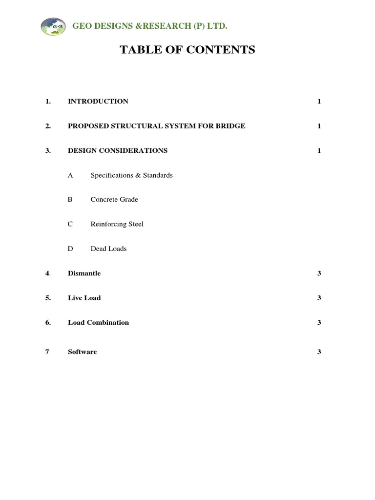 Geo Designs &research (P) LTD.: A Specifications & Standards | PDF