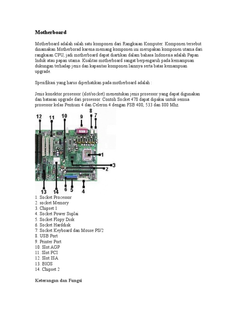 Komponen Komponen Cpu1 | PDF | Game & Aktivitas | Komputer