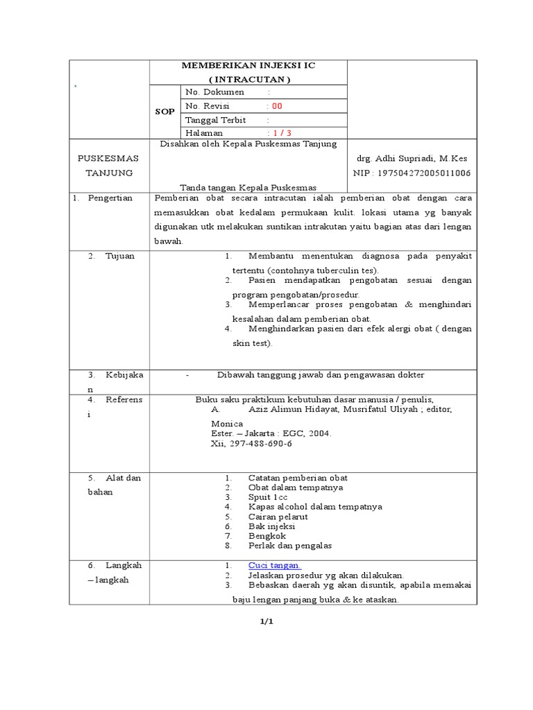 Memberikan Injeksi Ic | PDF | Sains & Matematika