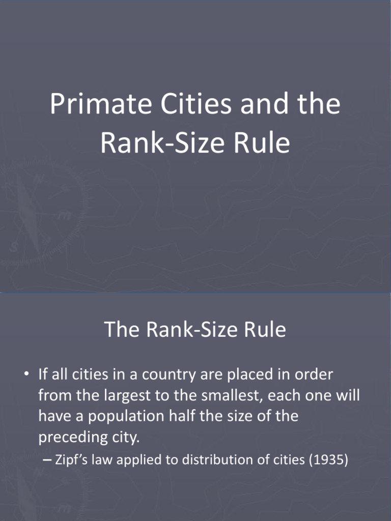 Primate Cities and The Rank-Size Rule | PDF | Bangkok | Economies
