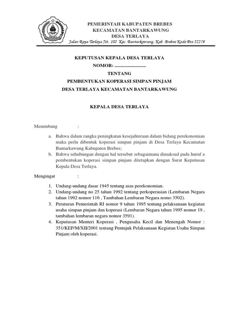 Pengurus Koperasi - Perumperindo.co.id