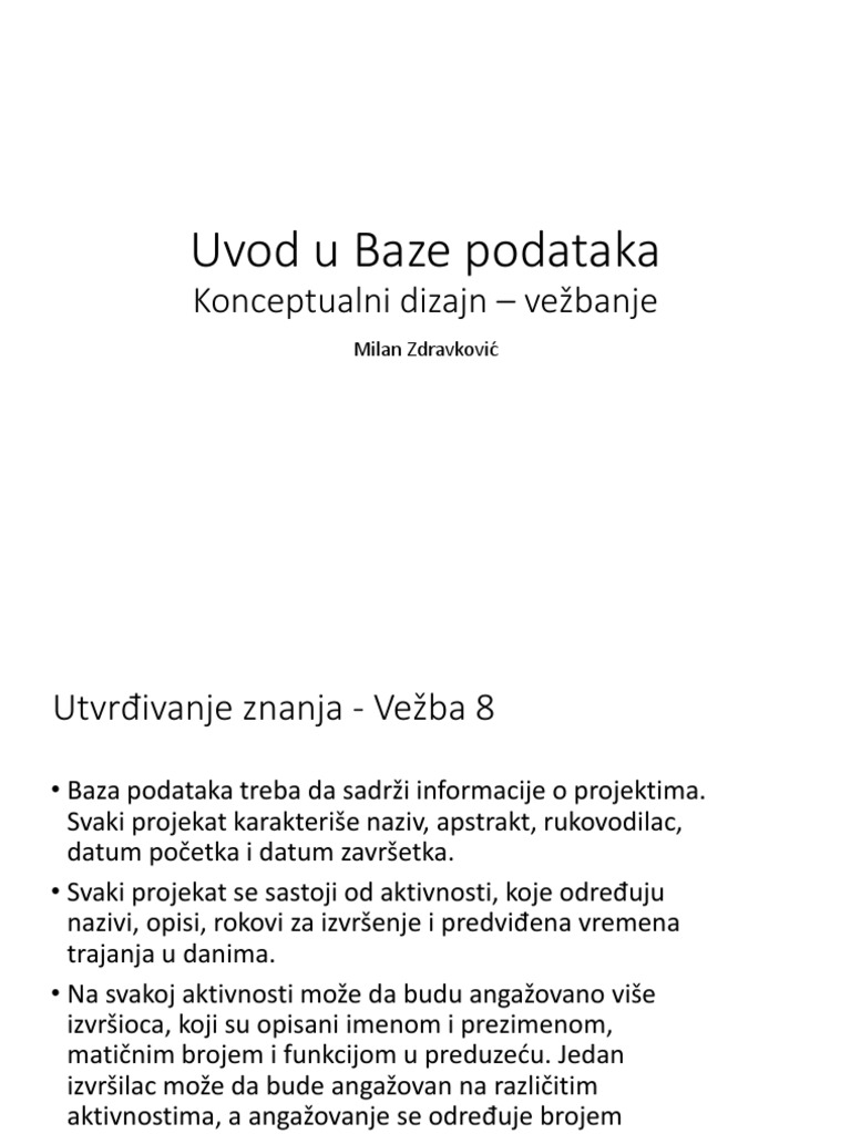 V4 Konceptualni Dizajn - Zadaci | PDF