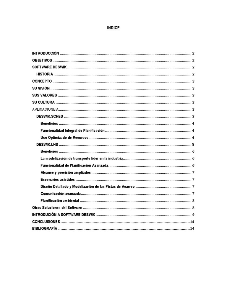 Software Deswik | PDF | Minería | Planificación