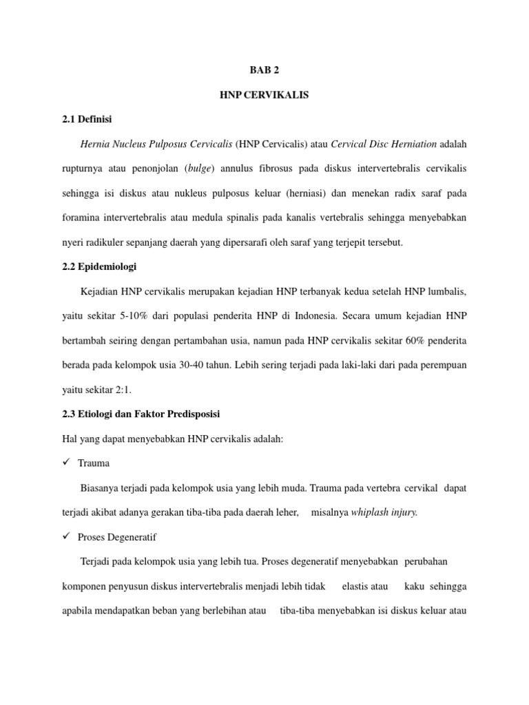 HNP Cervical | PDF