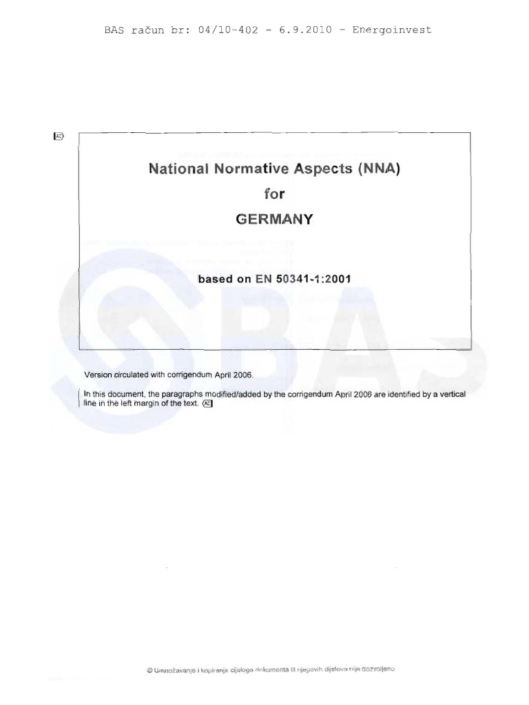 BS en 50341 3 4 - Germany | PDF