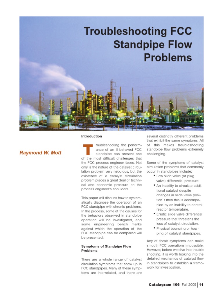106-Troubleshooting FCC Standpipe Flow Problems | PDF | Fluidization ...