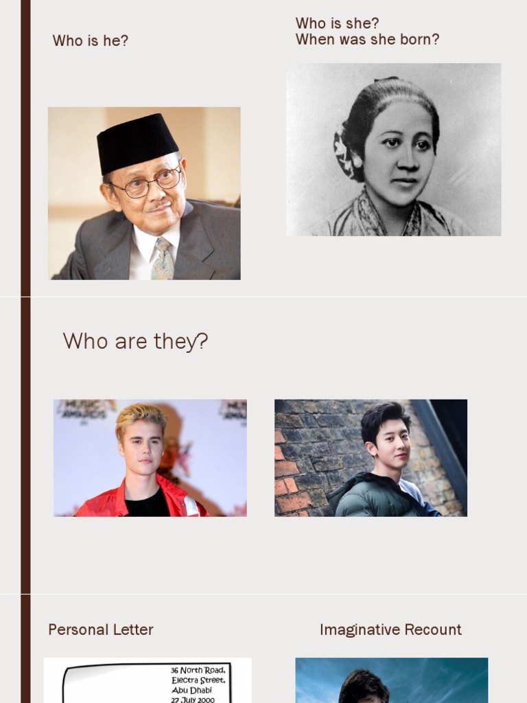 Who Is He? Who Is She? When Was She Born? | PDF