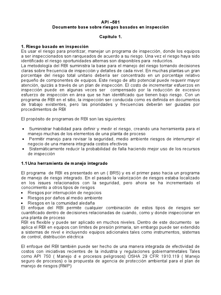 API 581 R | PDF | Ingeniería de confiabilidad | Probabilidad