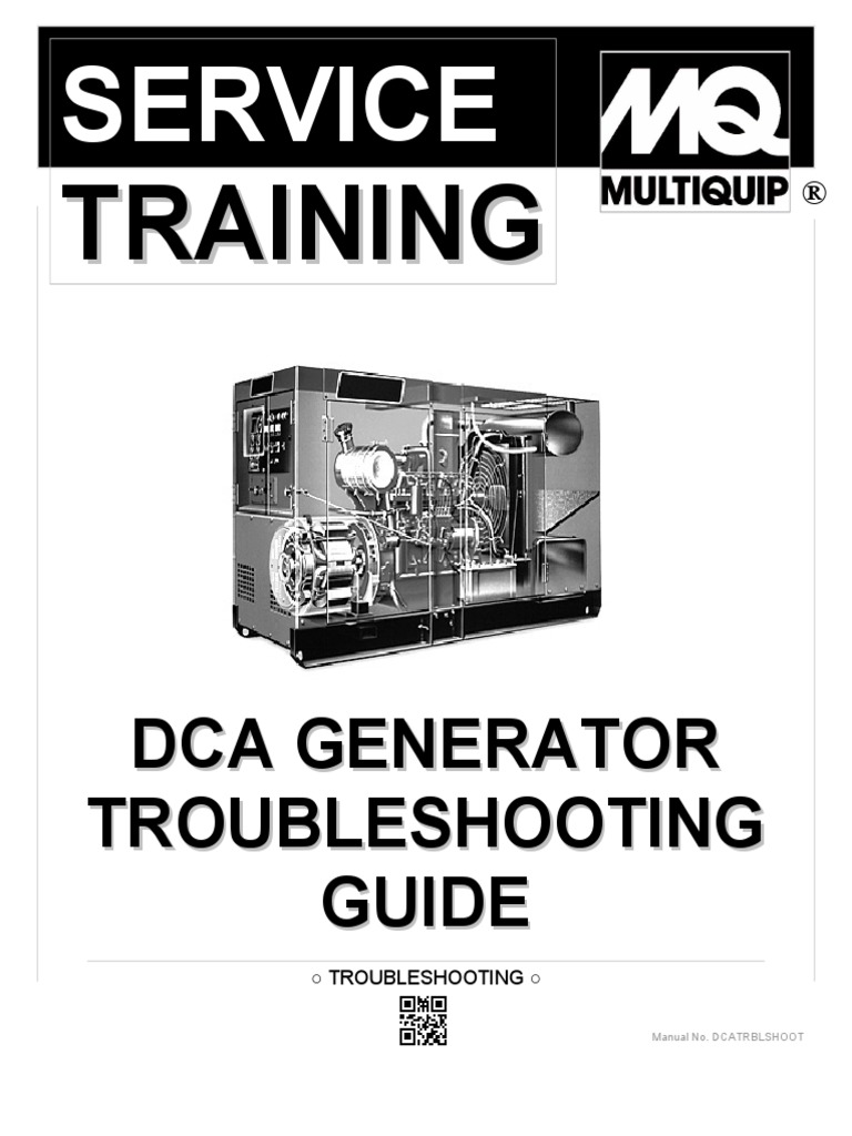 DCA Troubleshooting Guide | PDF | Electric Generator | Alternating Current