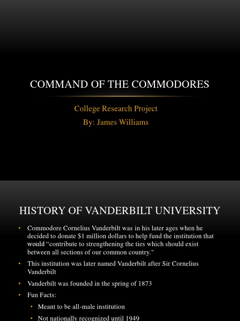 Vanderbilt Presentation | PDF | University And College Admission | Academia